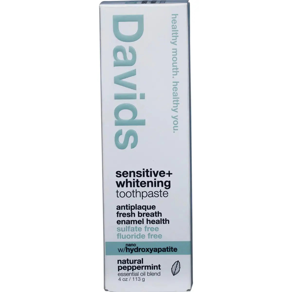 Davids Toothpaste Sensitive + Whitening Peppermint — Artisanal Australia