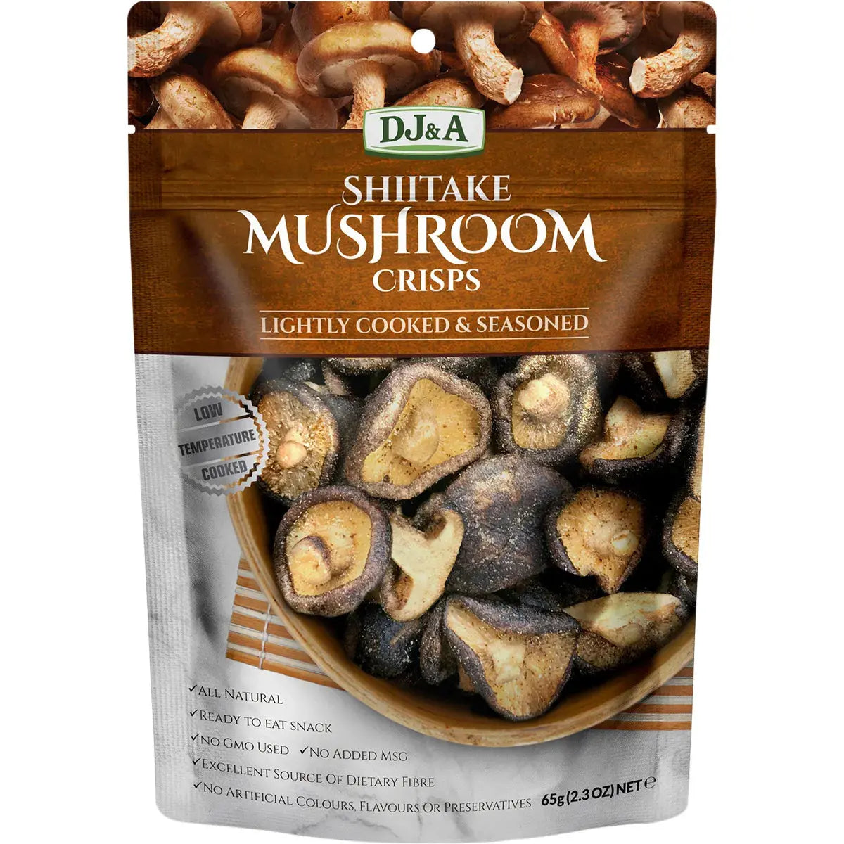DJ&A Shiitake Mushroom Crisps 9 x 65g — Artisanal Australia