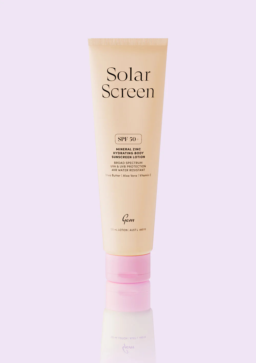 Gem Solar Screen SPF50+ Mineral Zinc Hydrating Body Lotion 120ml ...