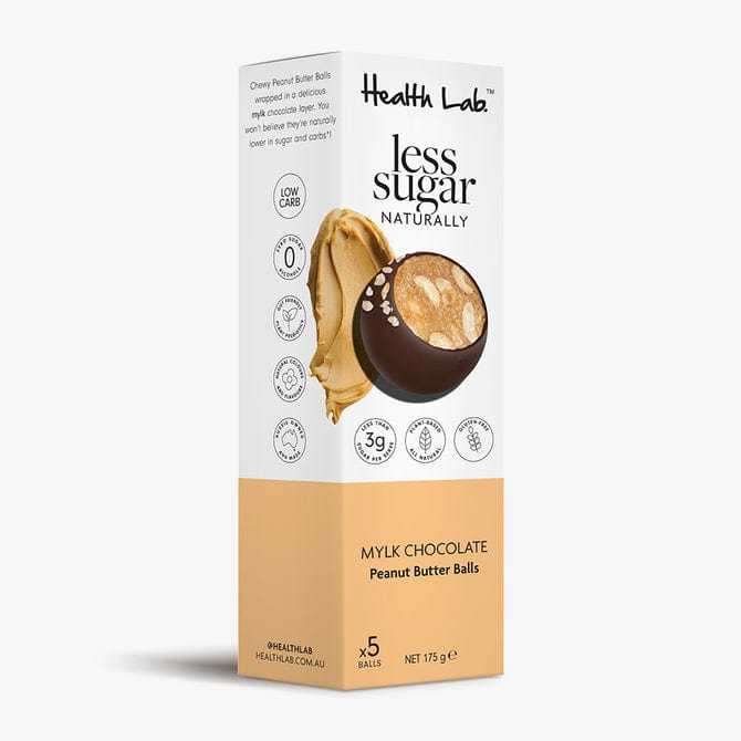 Health Lab Less Sugar Naturally Mylk Chocolate Peanut Butter Balls 3 P ...